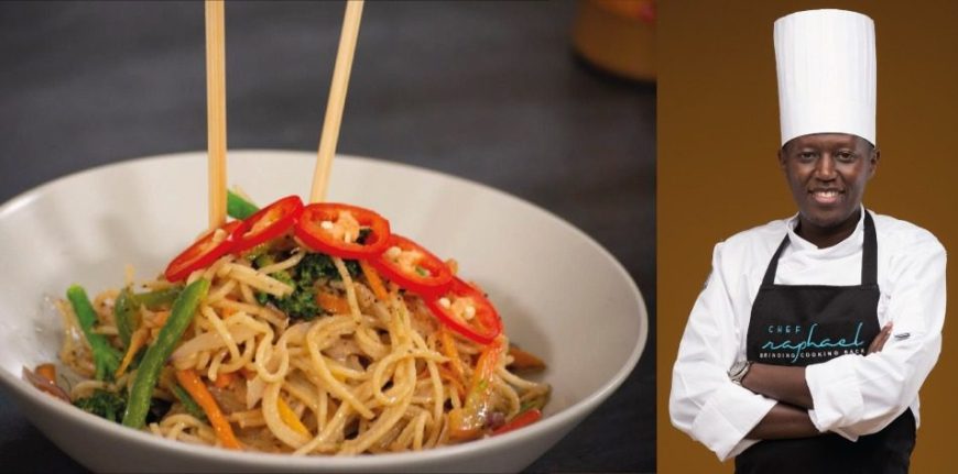 Spaghetti With Vegetables In Creamy Peanut Sauce By Chef Raphael - H&S ...